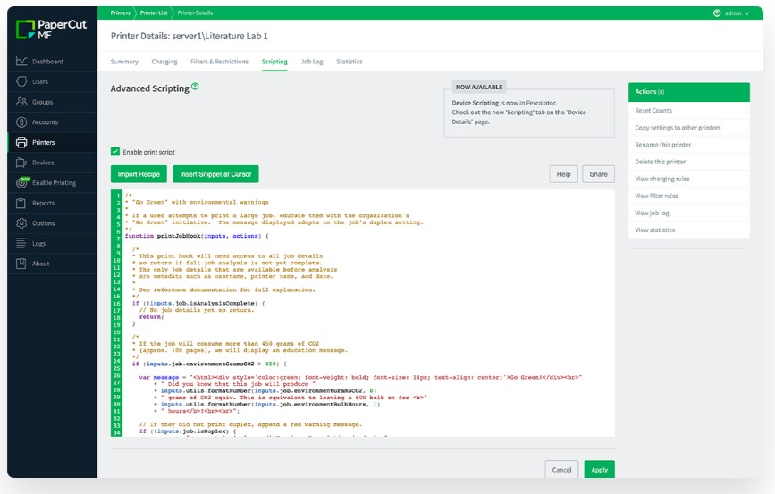 A Powerful Print Management Solution For Multi-functional Devices